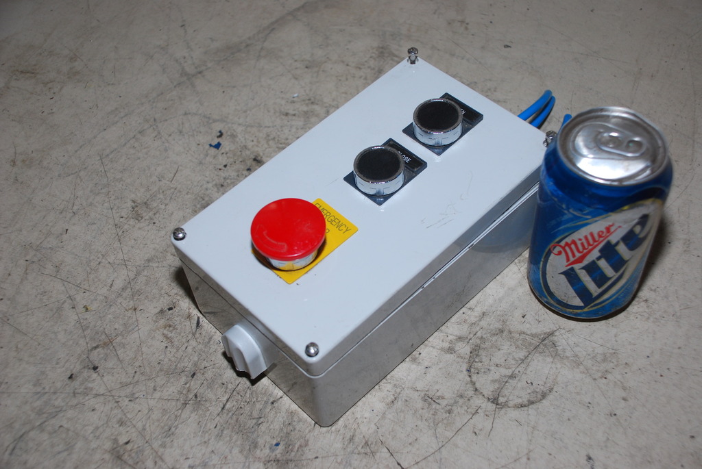 Open, Close, Emergency Stop Pneumatic Control Box Enclosure