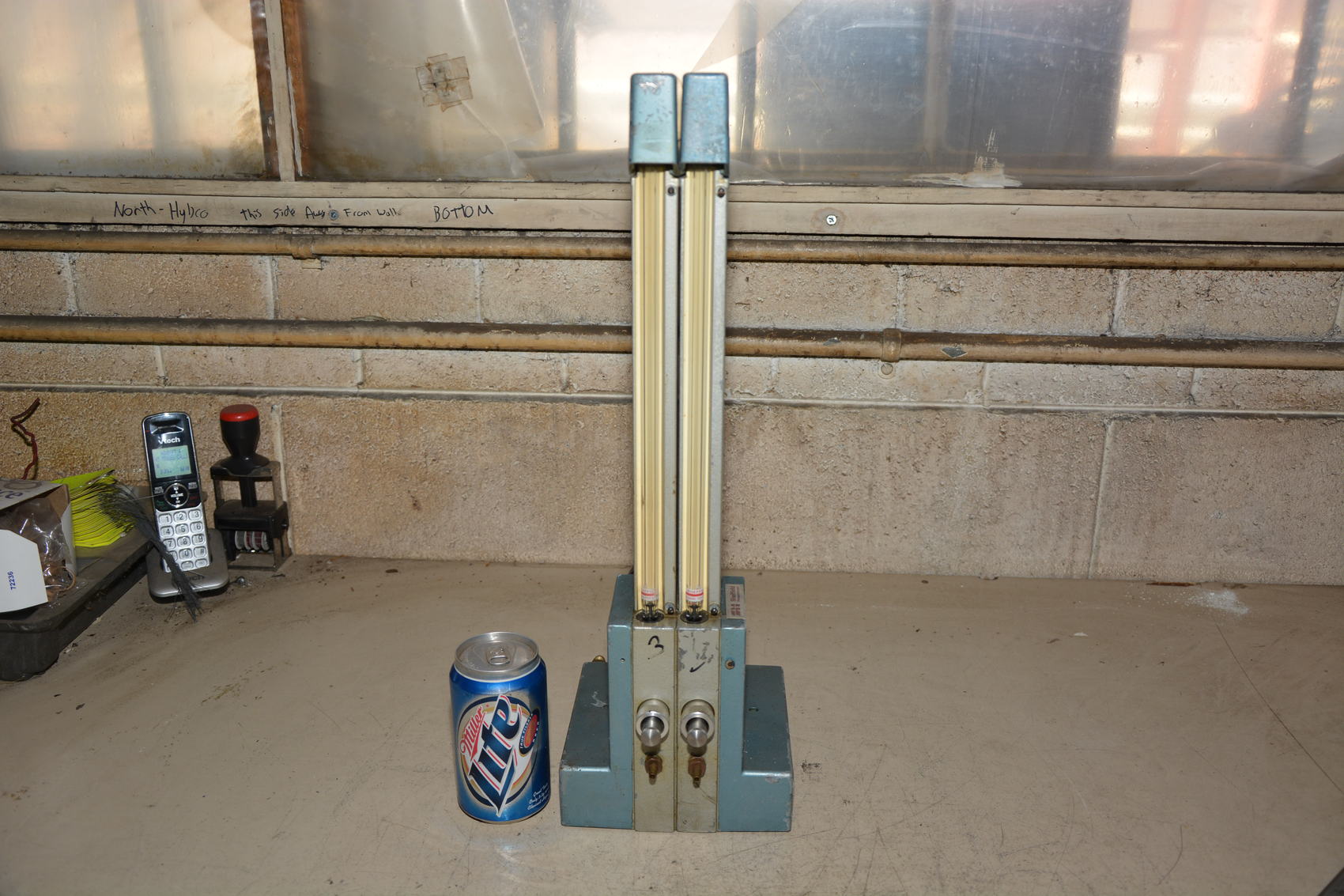 Sheffield Precisionaire Air Gage Meter Column Instrument 10,000 to 1