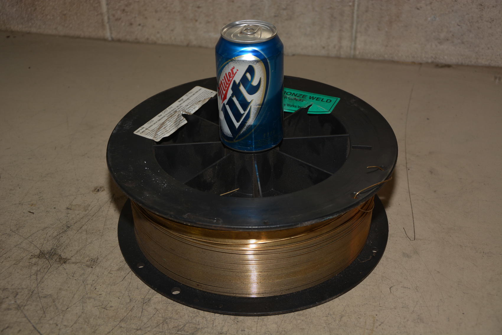 Wisconsin mig Wire Works 0.045" Dia. Bronze-Weld Welding Wire, CuAl-A2