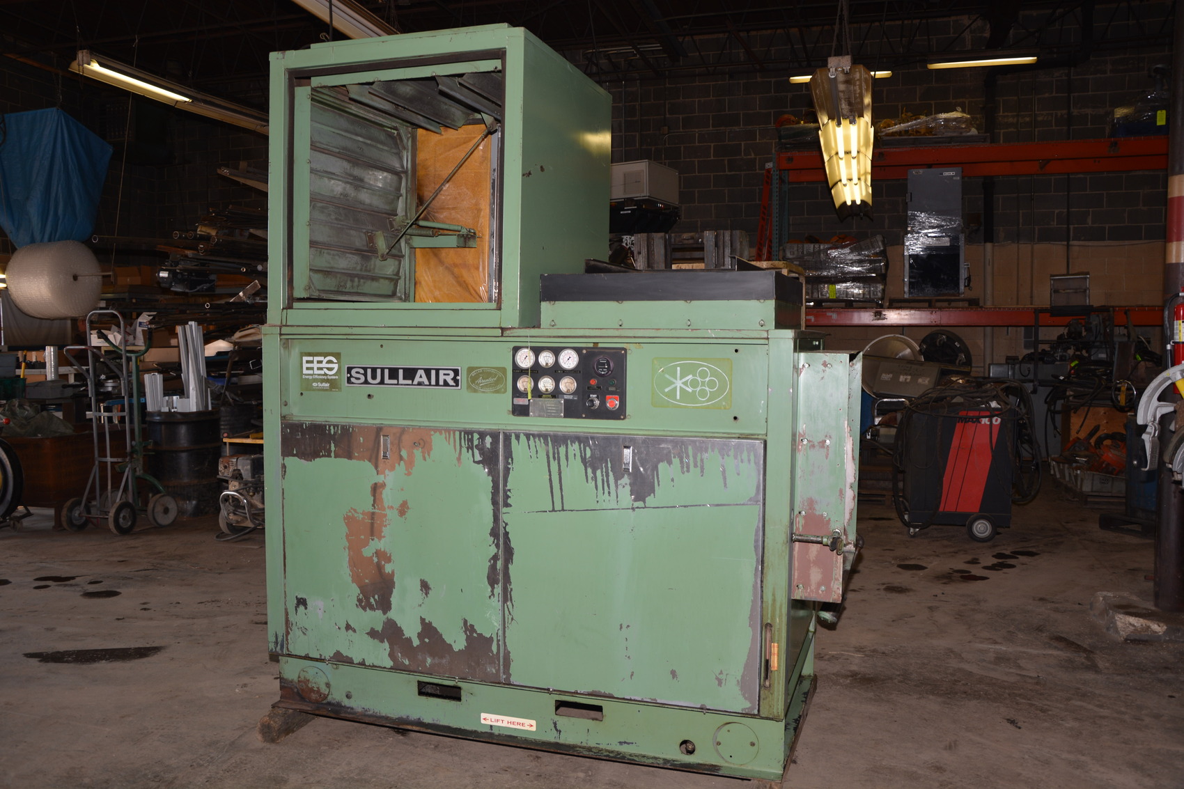 Sullair Model 12B-50L, 50 HP Rotary Screw Type Air Compressor