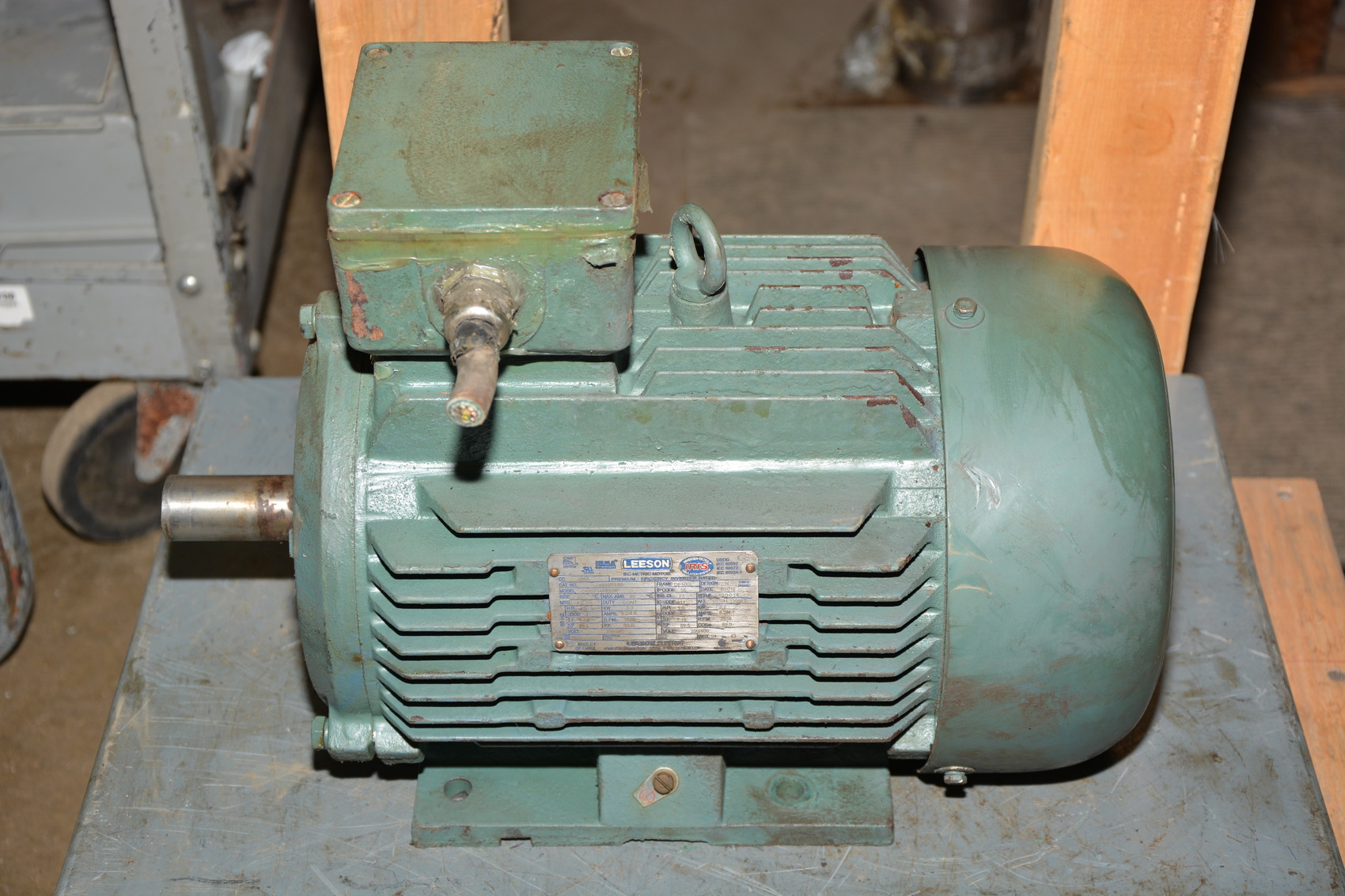 Leeson 4 HP, 3/60/230/460V, 3,520 RPM, Inverter Rated AC Motor