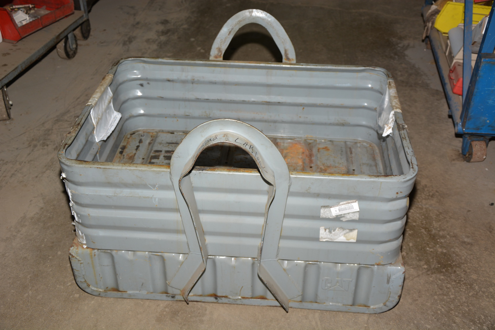 Corrugated Steel Stackable Hairpin Material Container, 38" X 26" nopl