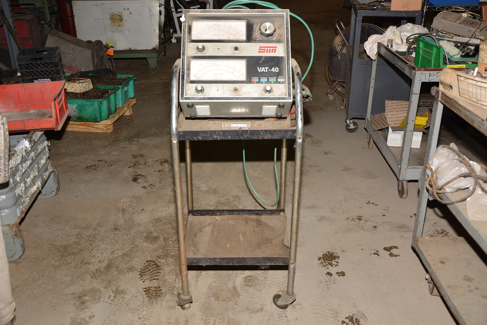Sun VAT-40 Battery, Starter and Alternator Tester, with Rolling Stand