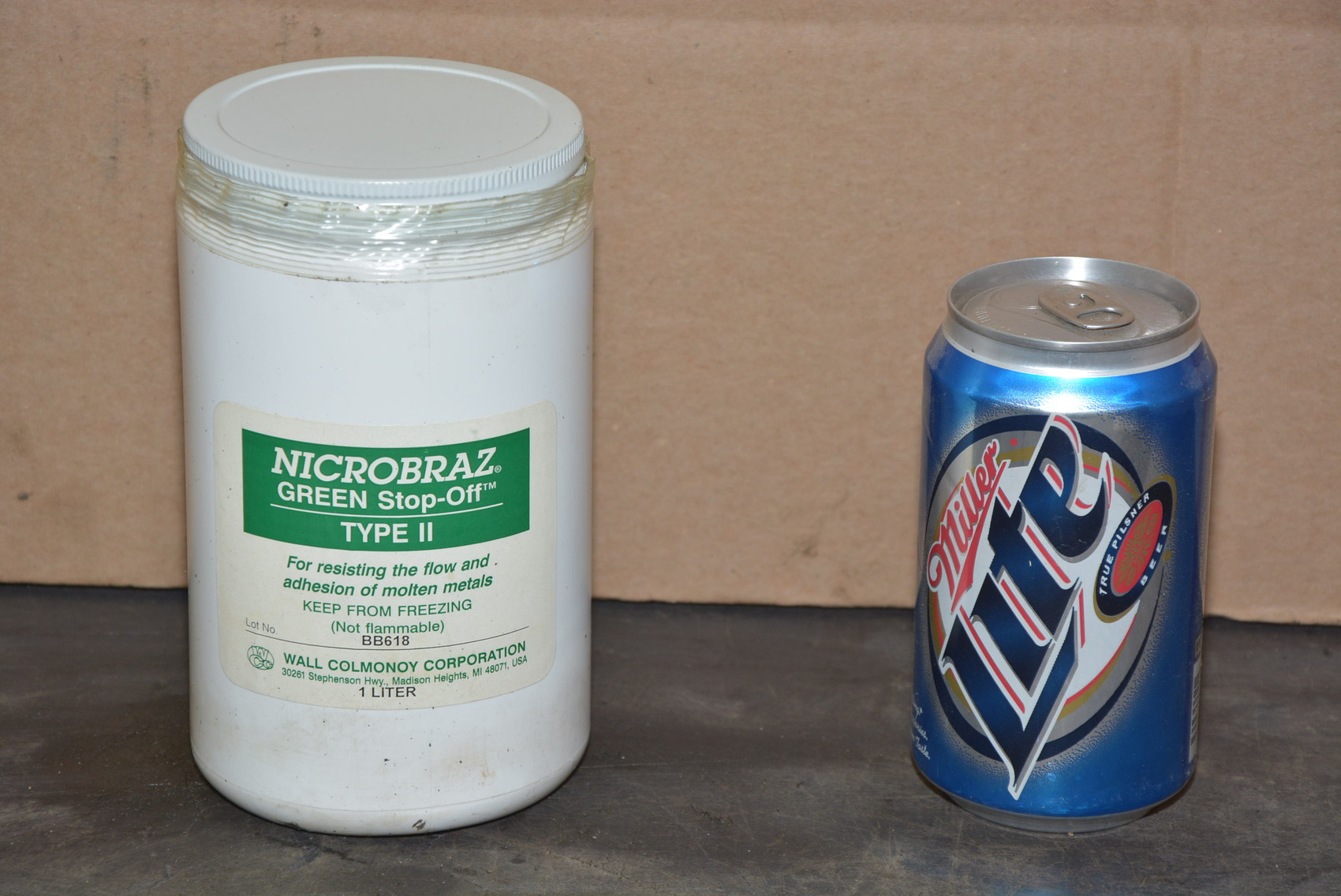 NEW Wall Colmonoy Nicrobraz Green Stop Off,Type II,1 Liter