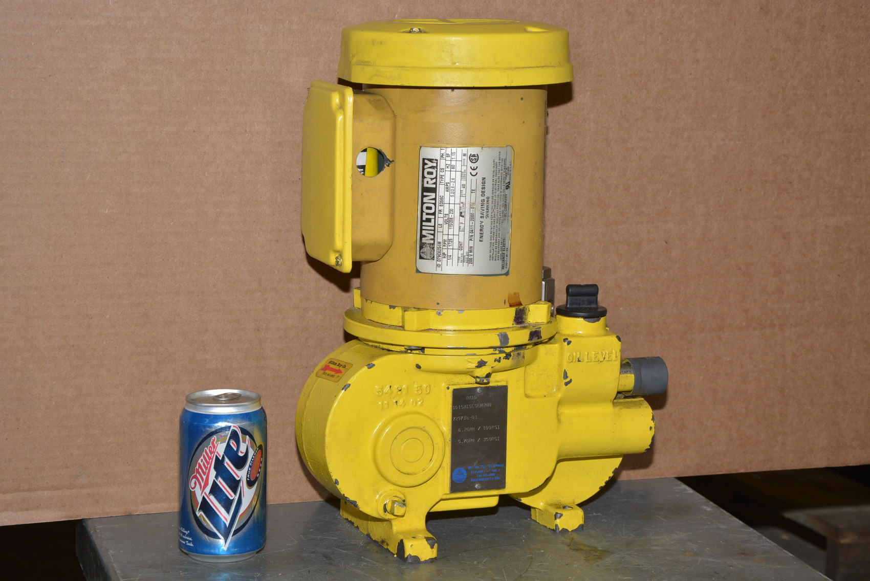 Milton Roy RA10 1/4-HP Controlled Volume Diaphragm Pump,1-Phase