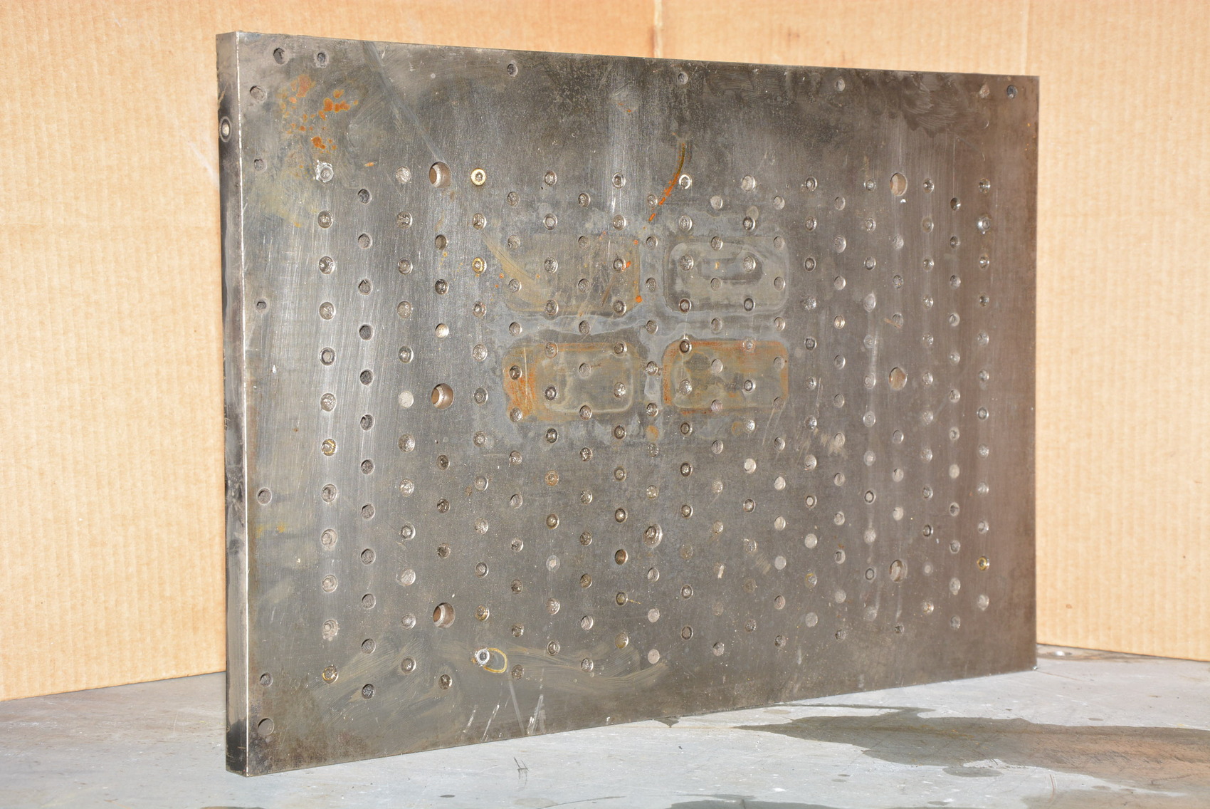 24"X 15-7/8"X 1"Precision Ground and Tapped Steel Plate