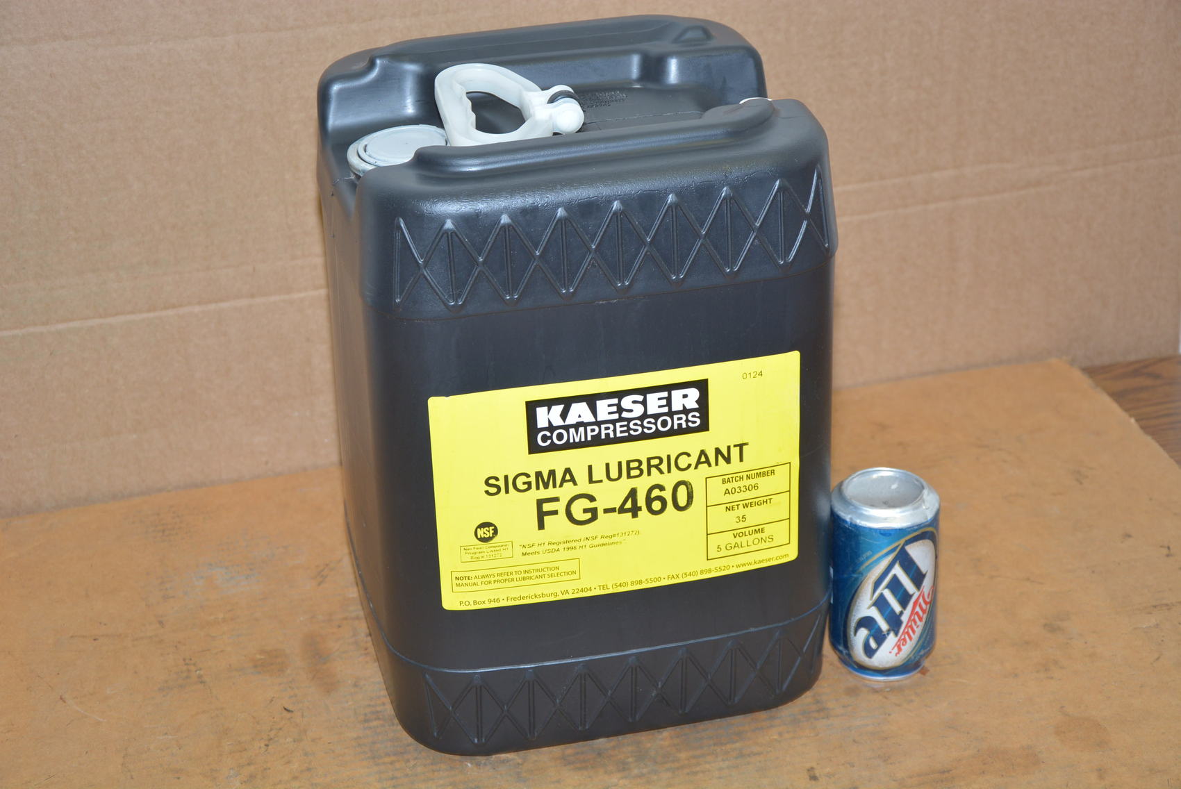 NEW 5 GAL KAESER SIGMA LUBRICANT FG-460 Screw Compressor Oil