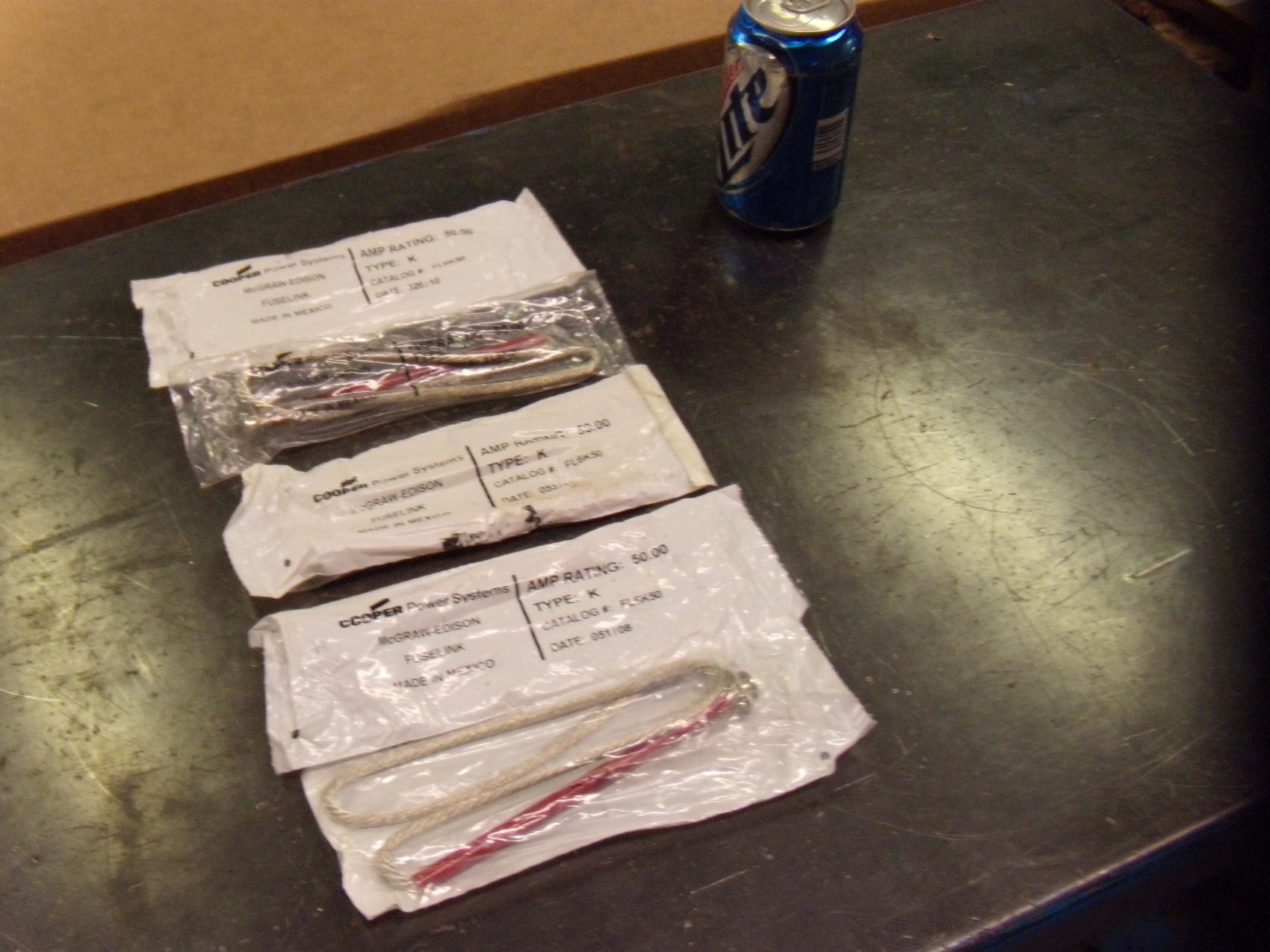 NEW Lot of 5 Cooper FUSE LINKS 50 AMP.Type K,Cat FL6K50