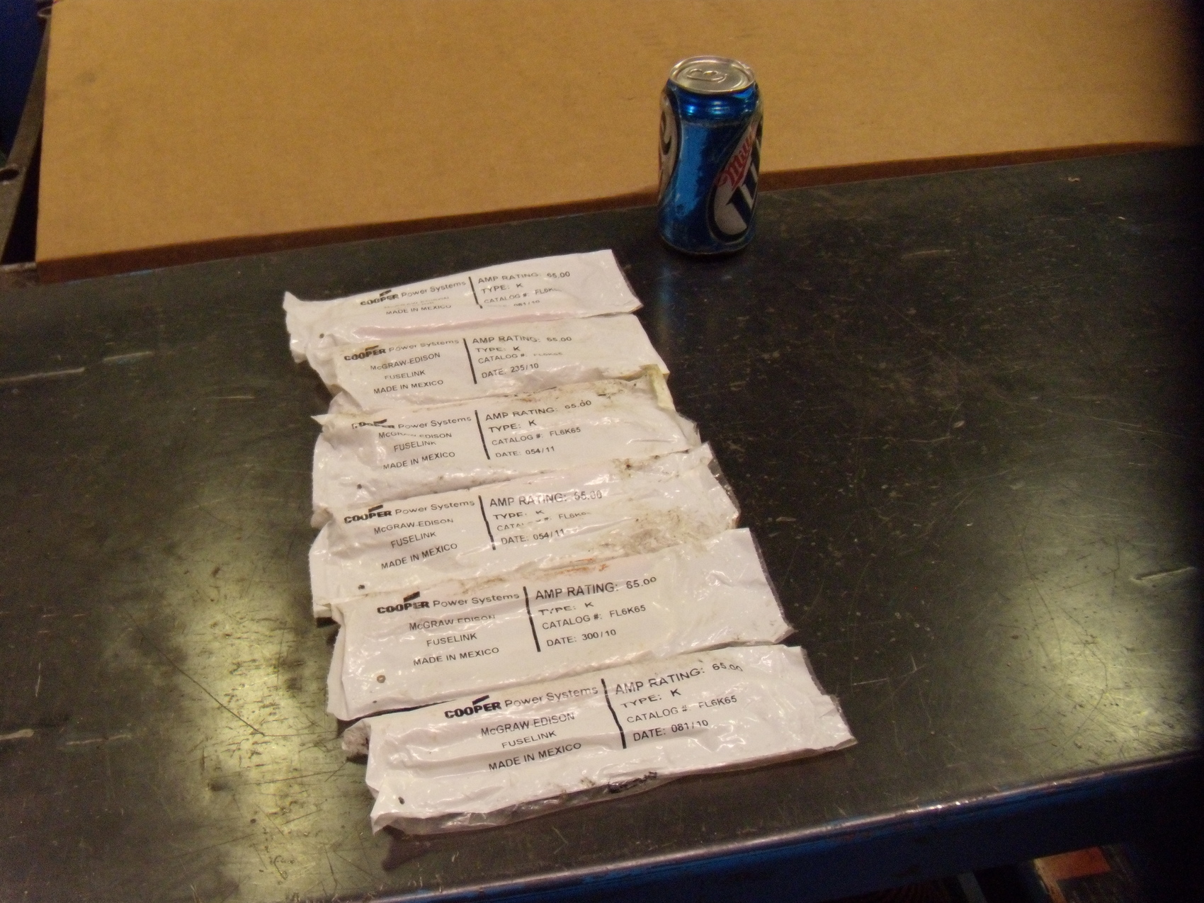 NEW Lot of 6 Cooper FUSE LINKS 65 AMP,Type K,Cat FL6K65