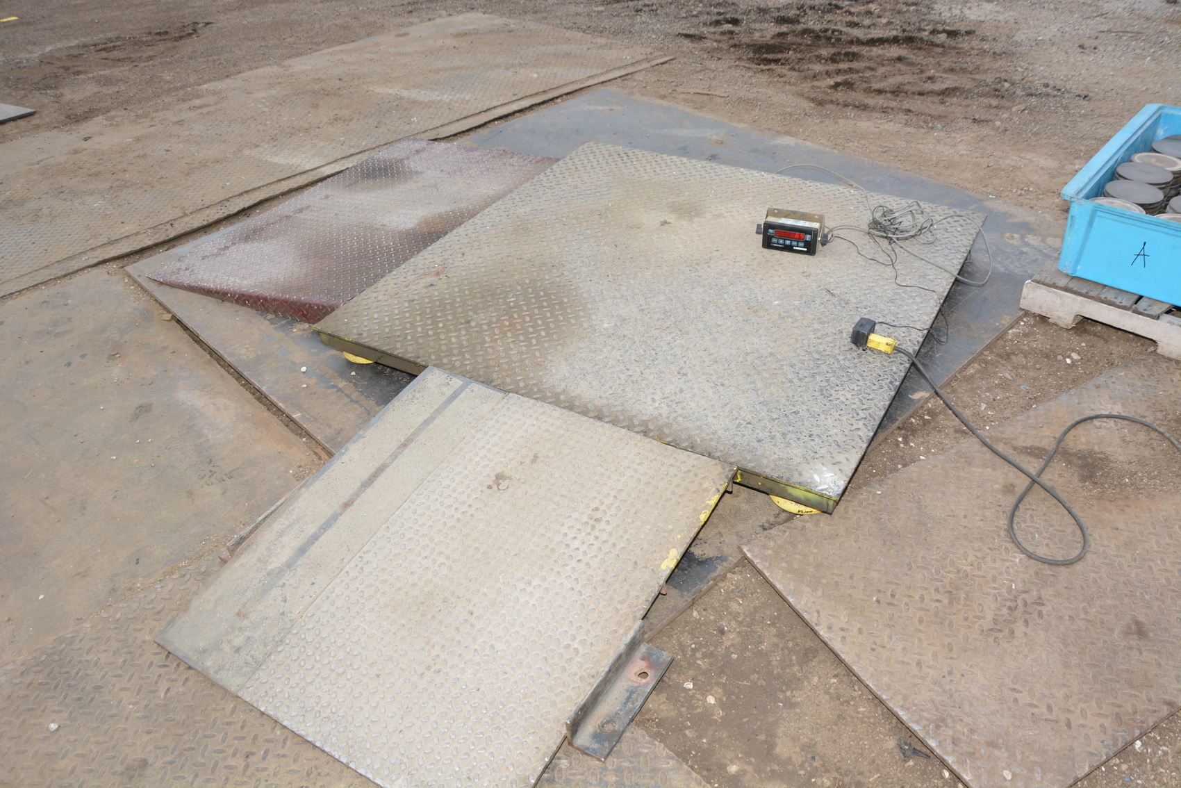 Cambridge Tara Systems TR-1-IIK Forklift Floor Scale;2 ramps;5,000 lb