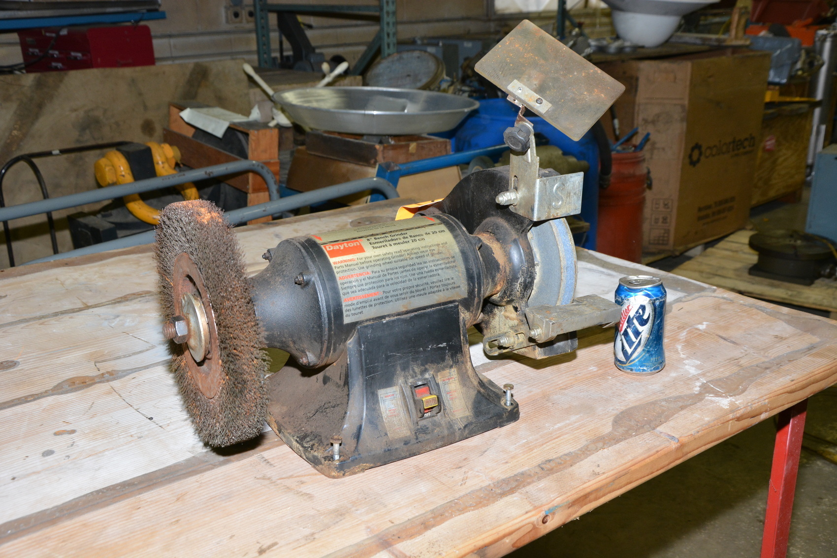 Dayton 4Z909C 8"Bench Grinder;3/4 HP;1 PH;3450 RPM;120/240V