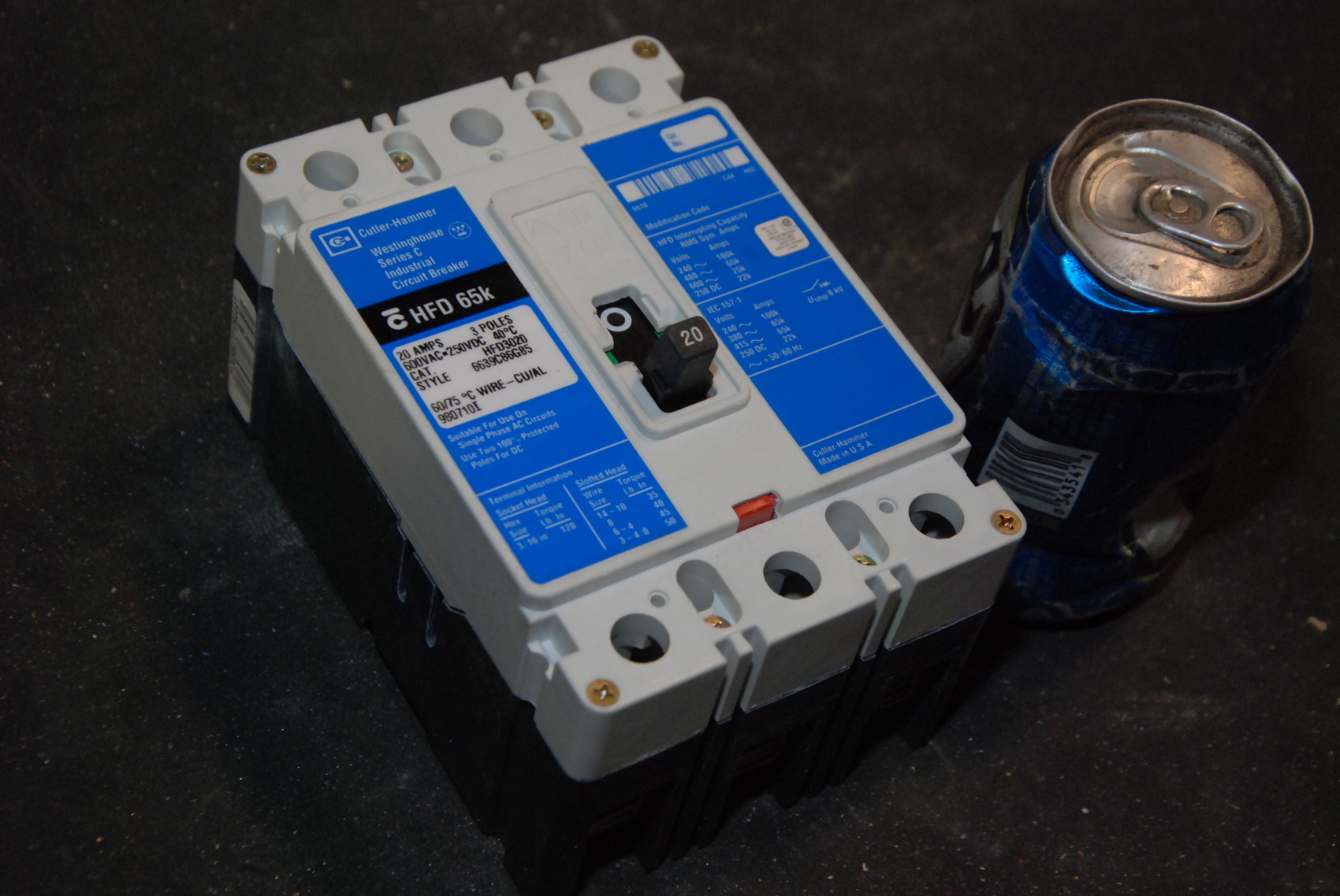 NEW Westinghouse HFD3020 20 Amp Circuit Breaker 600 VAC;250 VDC