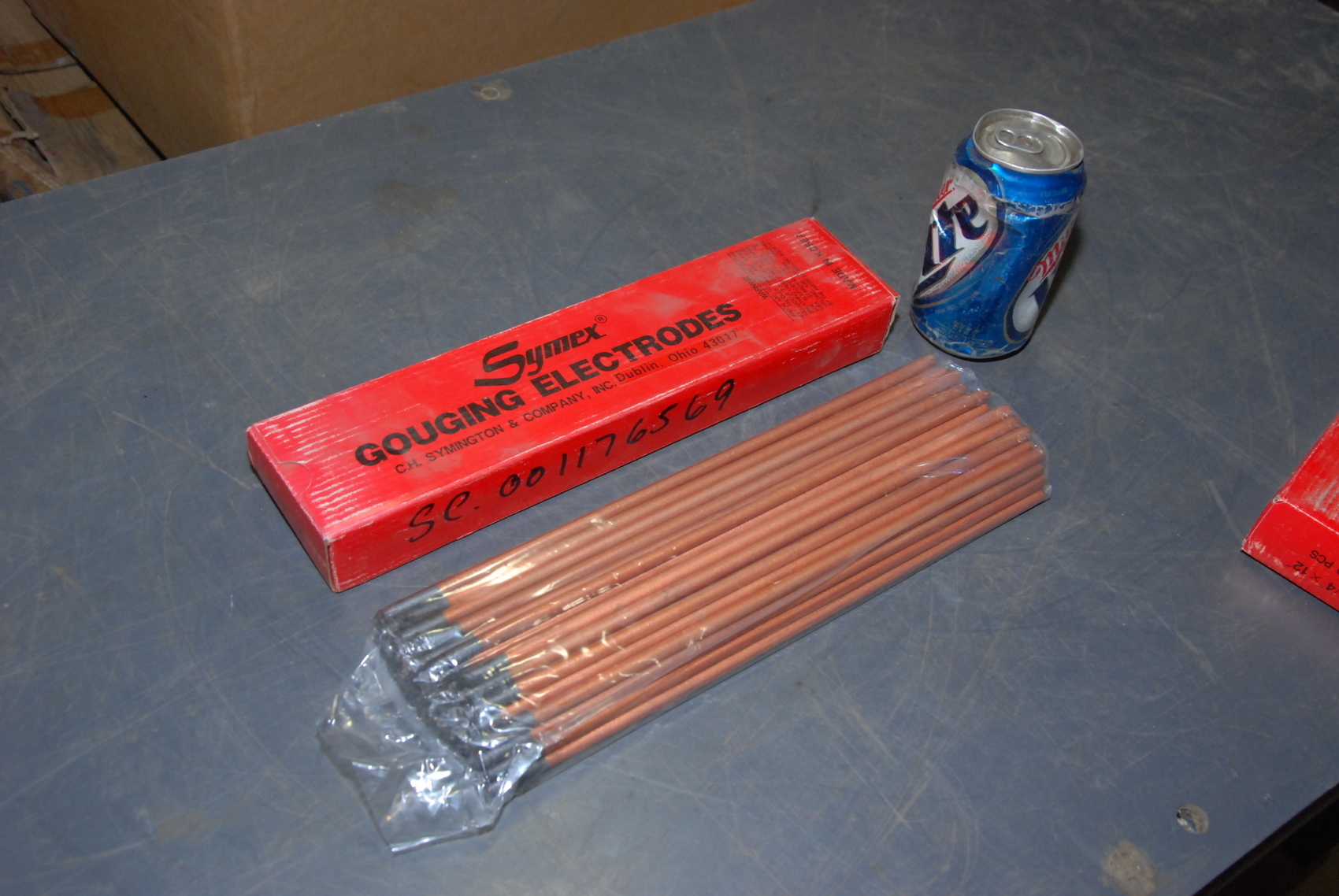 NEW Symex Gouging carbon arc rods electrodes;1/4"x12";2.6 lbs