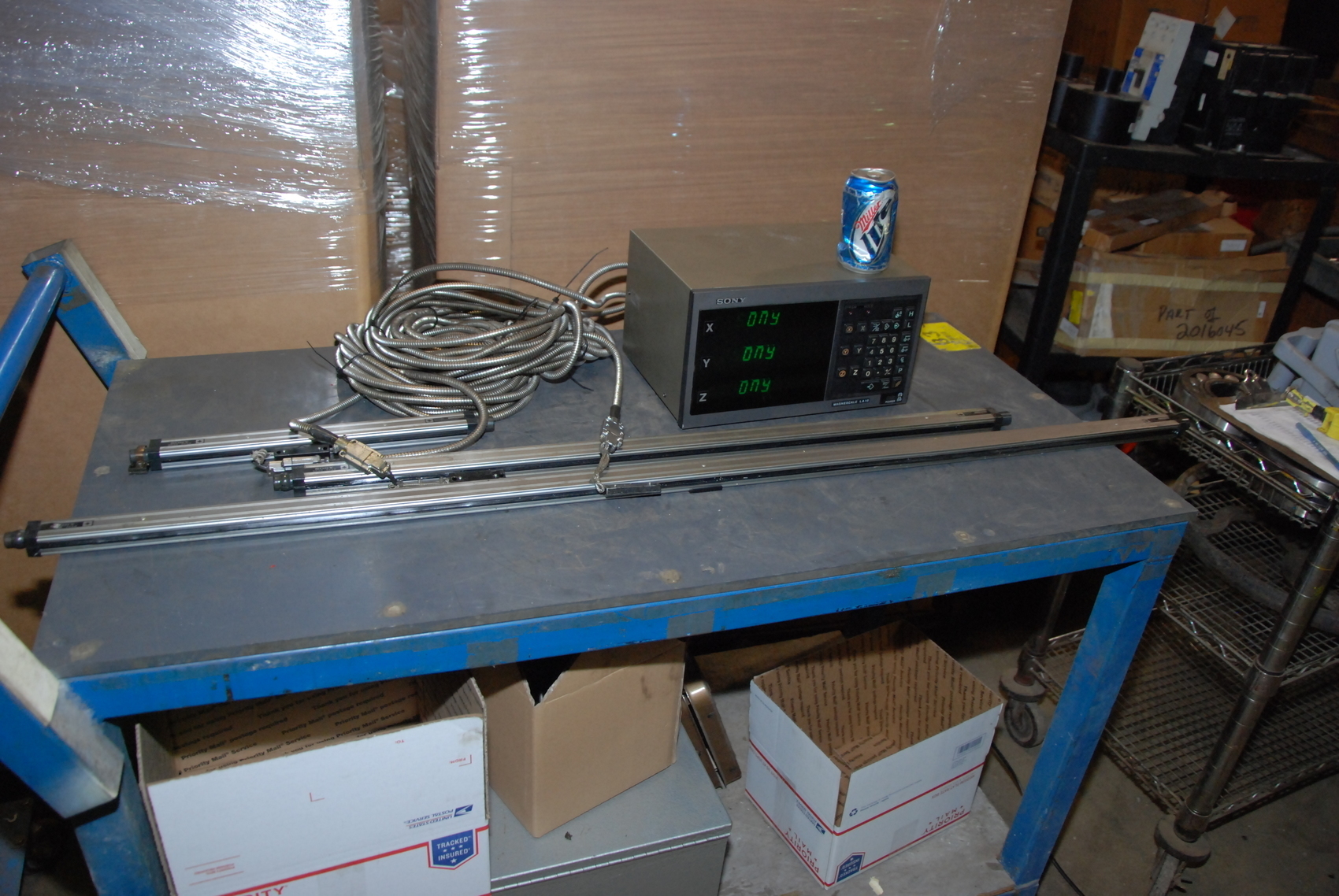 Sony Magnescale LA10-31TH0-2 DRO with(3)magnetic linear scales XYZ