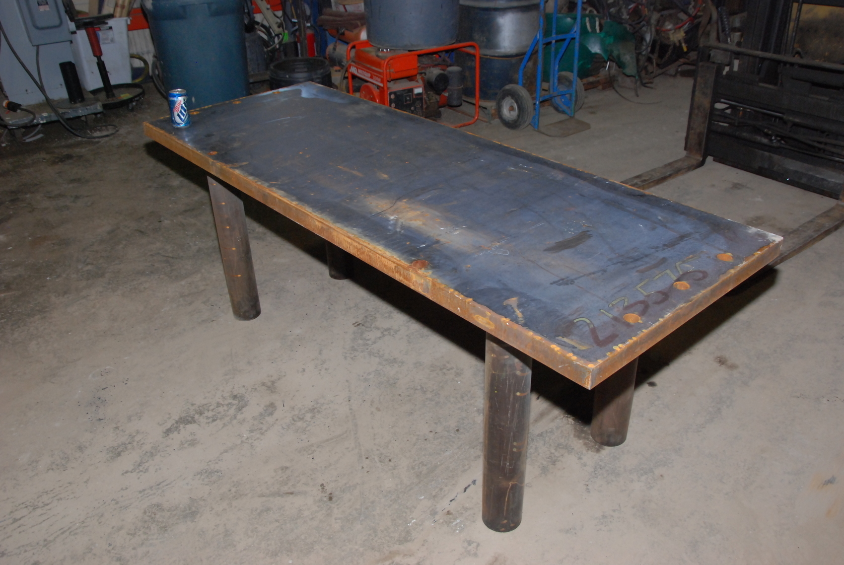 HUGE HeaVY DUTY Welding Bench Blacksmith TABLE;75x27x27",1 3/4 thick!