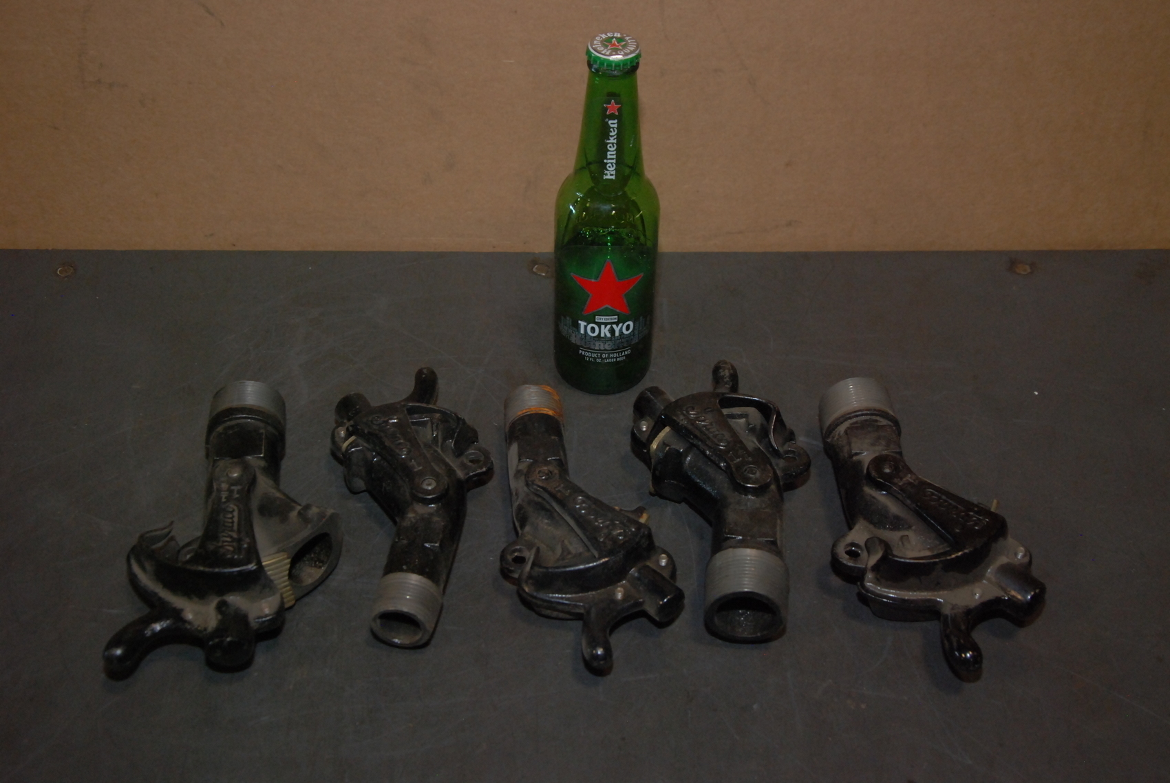 NEW lot of 5 Syraco Gate Valve Faucet 1-1/2"Type Cast Iron;1"and1-1/4