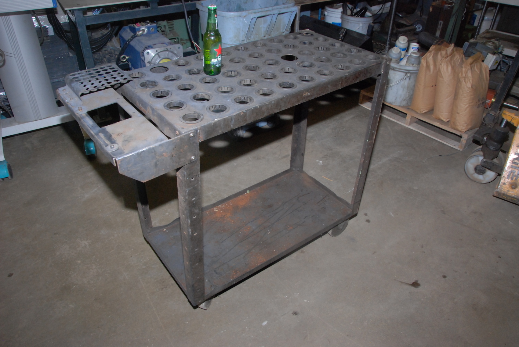 #40 TAPER CNC TOOL CART(HOLDS 50 TOOLS);w/collet holder-tray