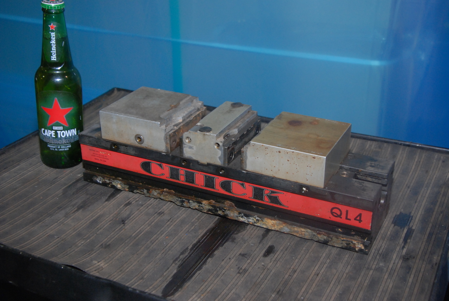 Chick QL4 Dual Station Qwik-Lok Vise;4"