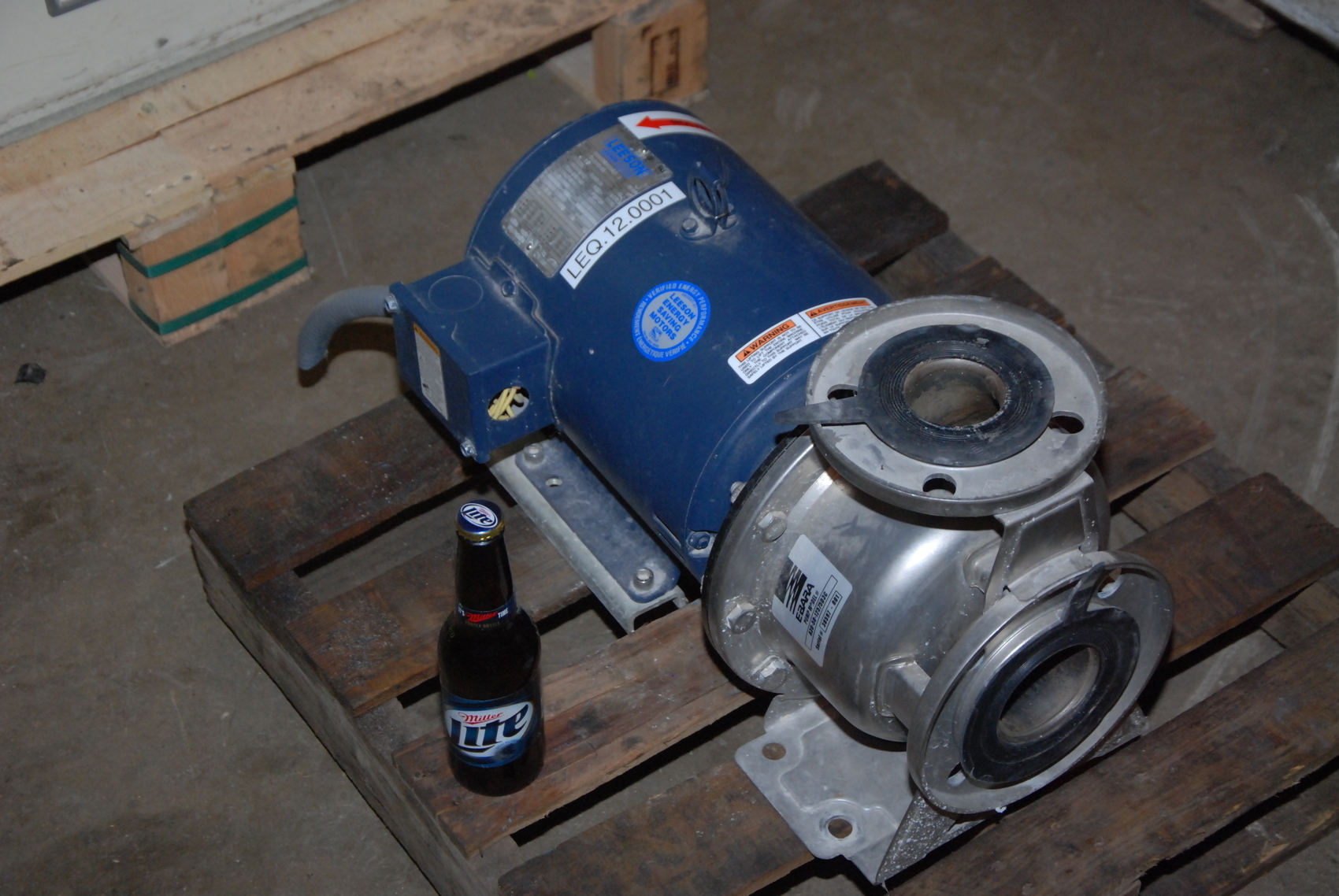 Ebara 7.5hp A3U-50-12575D3C STAINLESS END SUCTION CENTRIFUGAL PUMP;