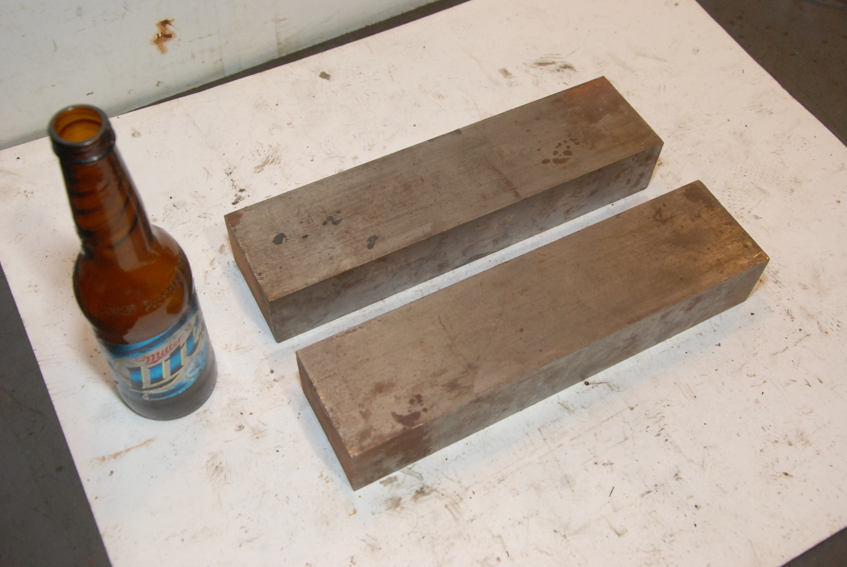 Lot of 2 steel Rectangular Bar for blacksmith anvil,12*3*2,40lbs