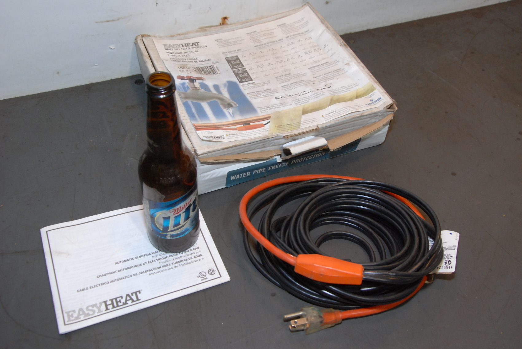 Easy Heat Water Pipe Freeze Protection Heating Cable 24ft Easy Heat AHB ...