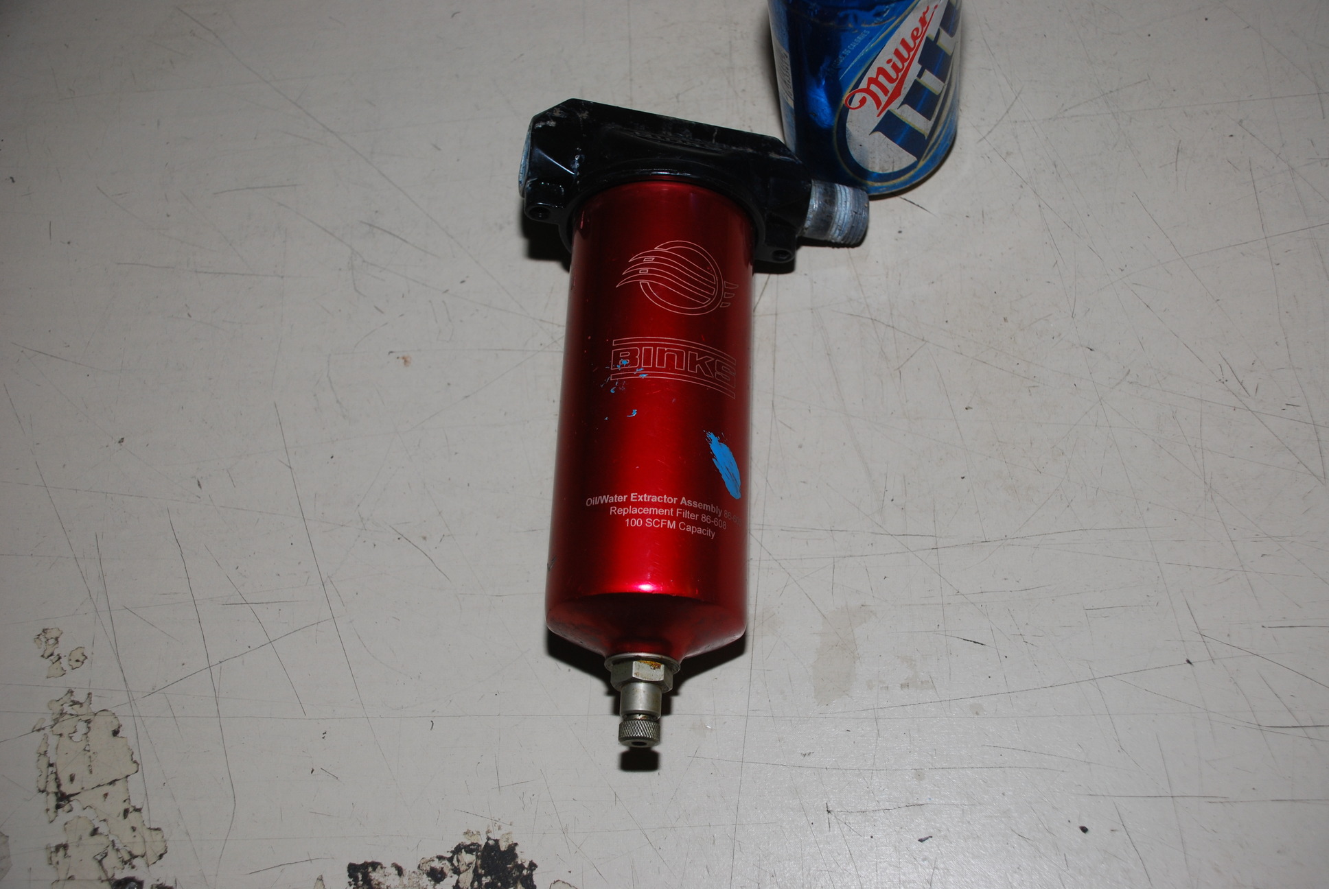 Binks Air Filter with 1/2" Pipe Fitting 86-608, 100 SCFM Capacity