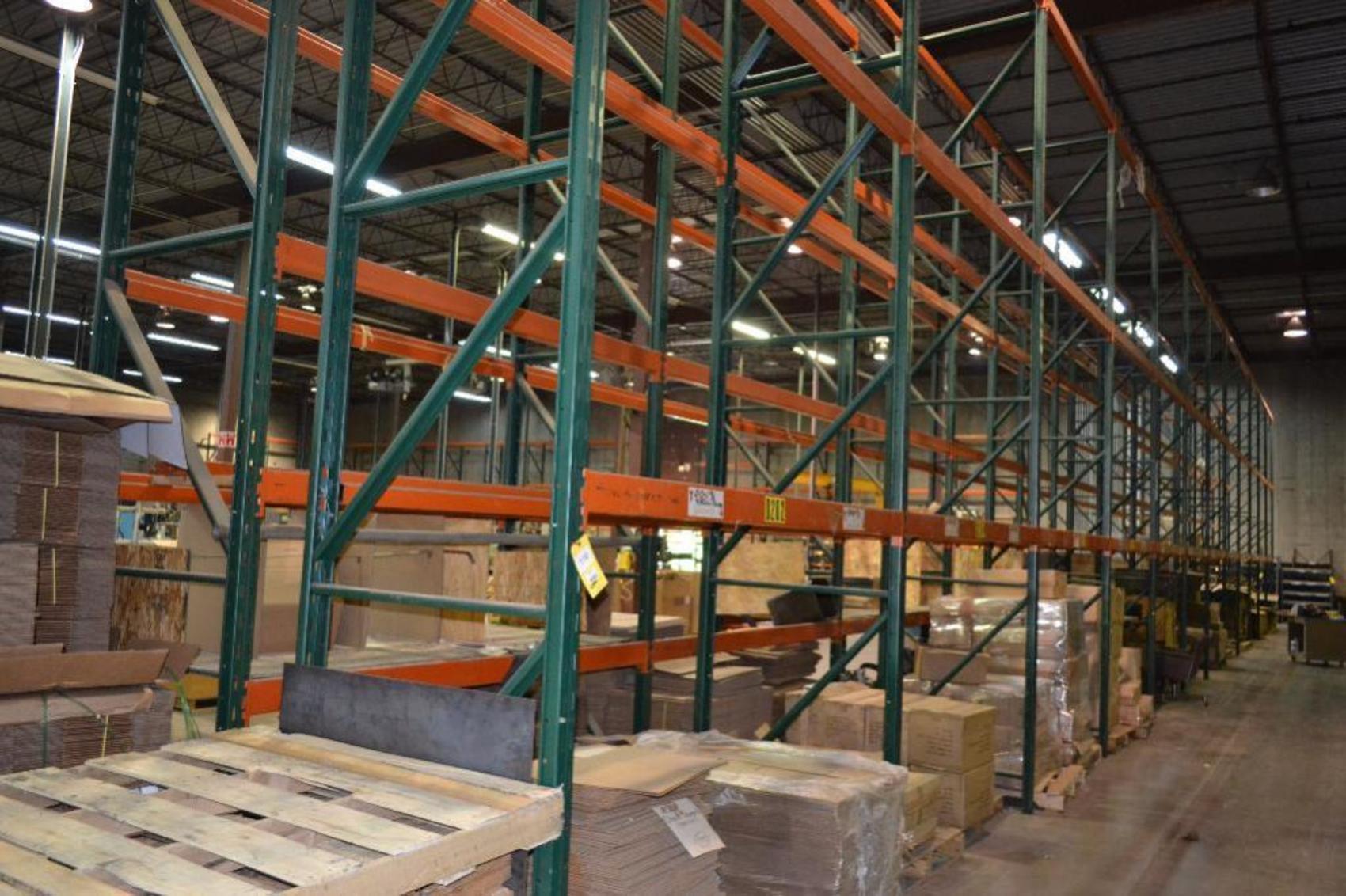 10 sections of 16 ft HIGH, 42 inch deep, 8FT WIDE Pallet Racking,rack